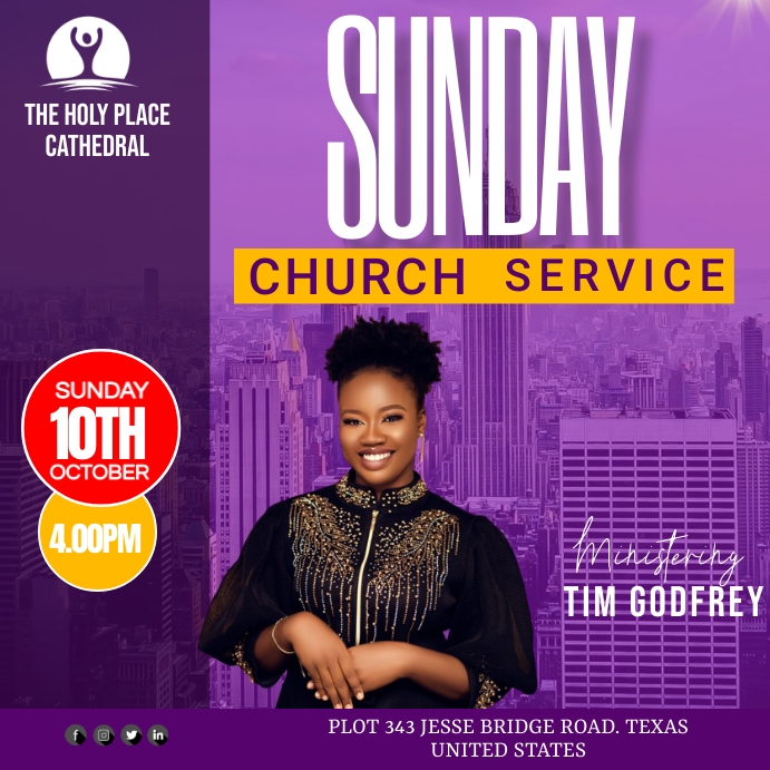 church annual revival service Template | PosterMyWall