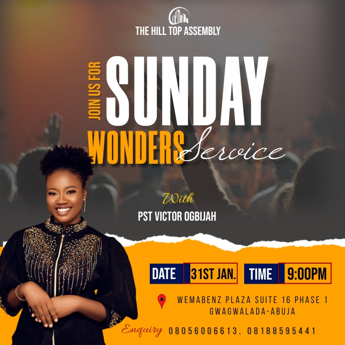 church annual revival service Template | PosterMyWall