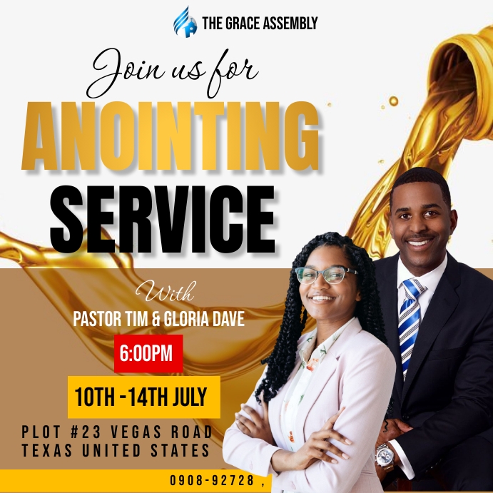 church anointing service Template | PosterMyWall