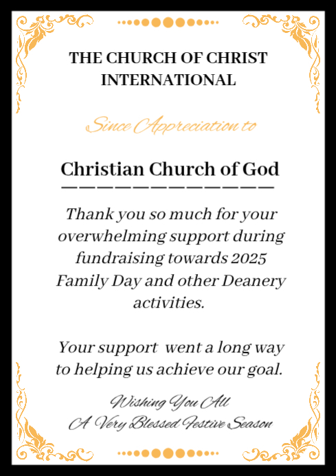 Church Appreciation Certificates Template | PosterMyWall