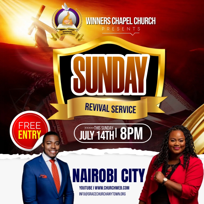 CHURCH BANNER (3) Template | PosterMyWall