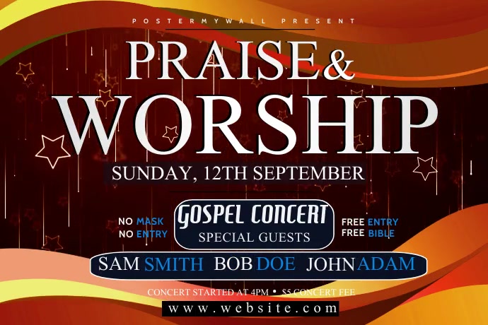 Spanduk Gereja Templat | PosterMyWall