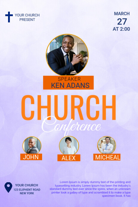 Spanduk Gereja Templat | PosterMyWall