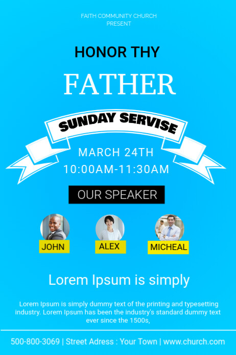 Church banner Template | PosterMyWall