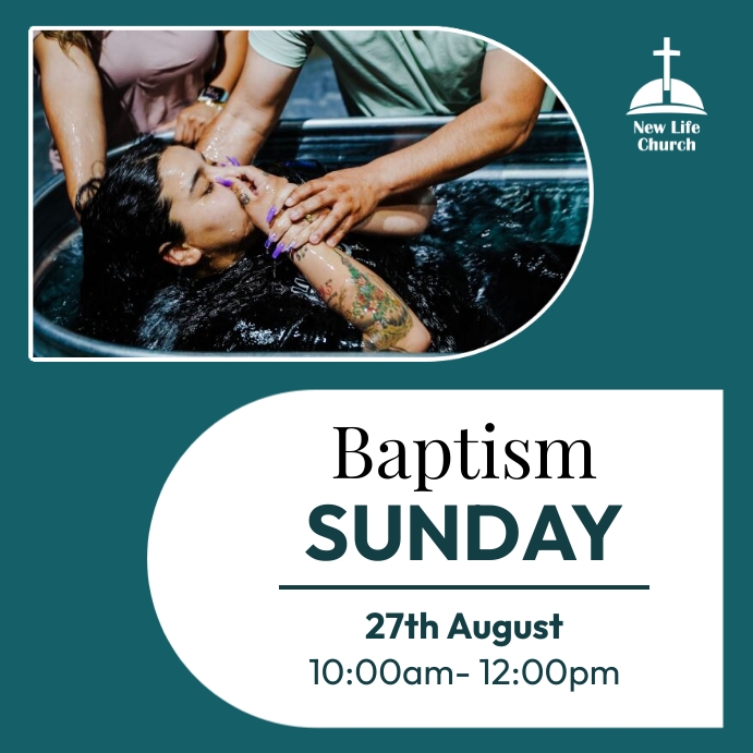 Copy of Church baptism service | PosterMyWall