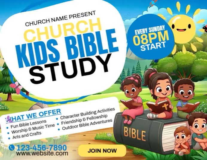 Church Bible Study Ads Template | PosterMyWall