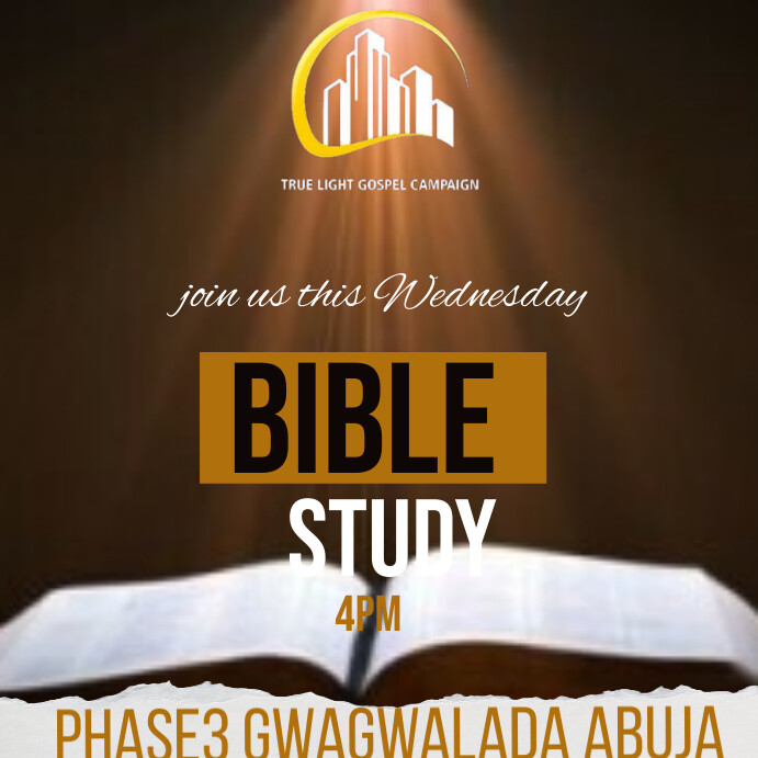 CHURCH /bible study Template | PosterMyWall