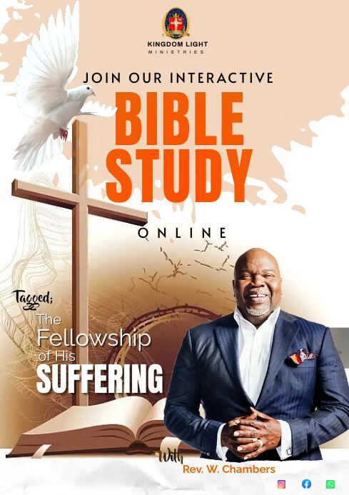 CHURCH BIBLE STUDY Template | PosterMyWall