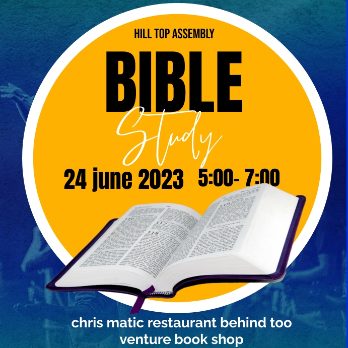 CHURCH BIBLE STUDY Template | PosterMyWall