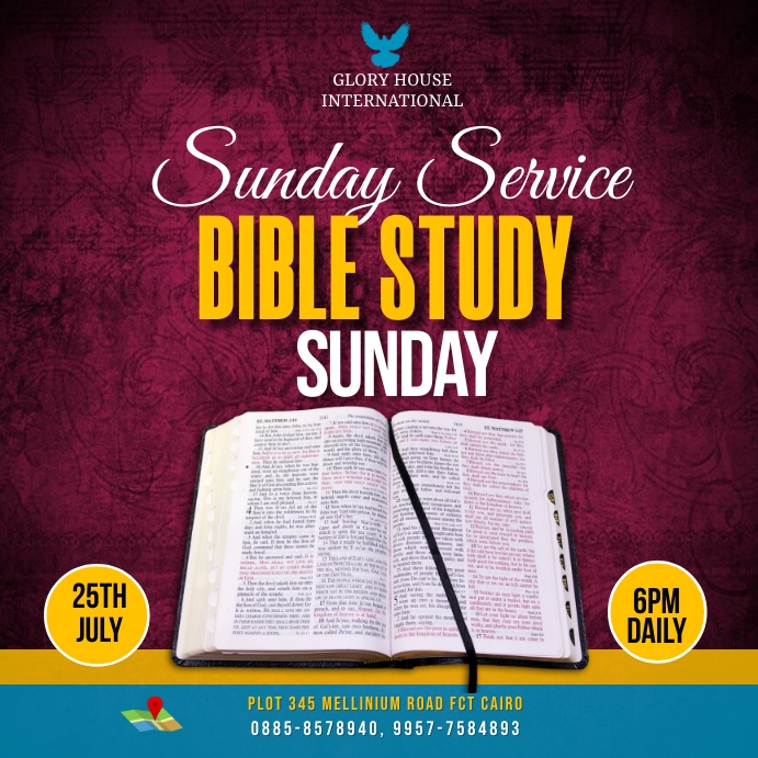 church bible study Template | PosterMyWall