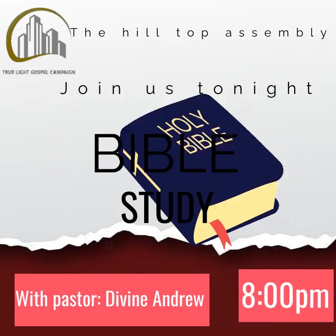 CHURCH/bible study Template | PosterMyWall