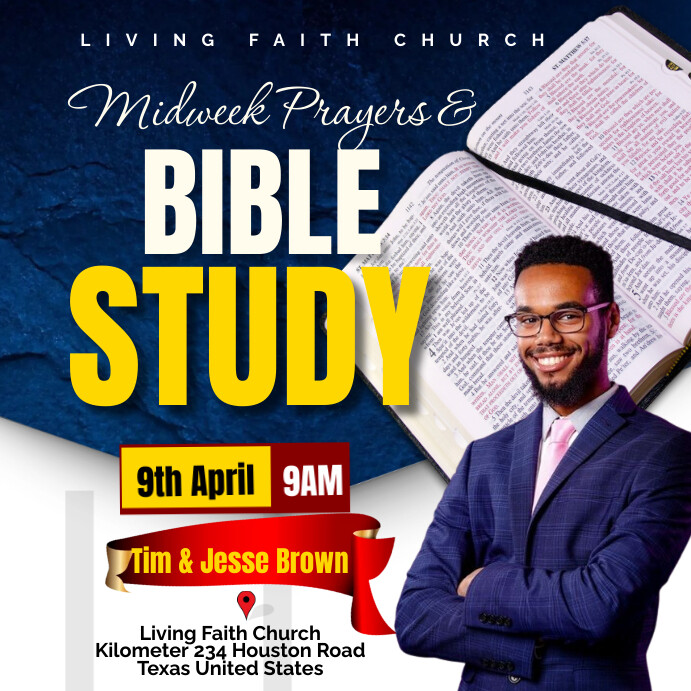 church bible study Templat | PosterMyWall