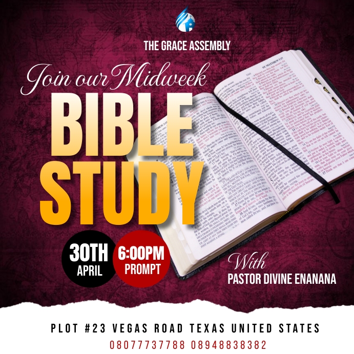 Copy of church bible study | PosterMyWall