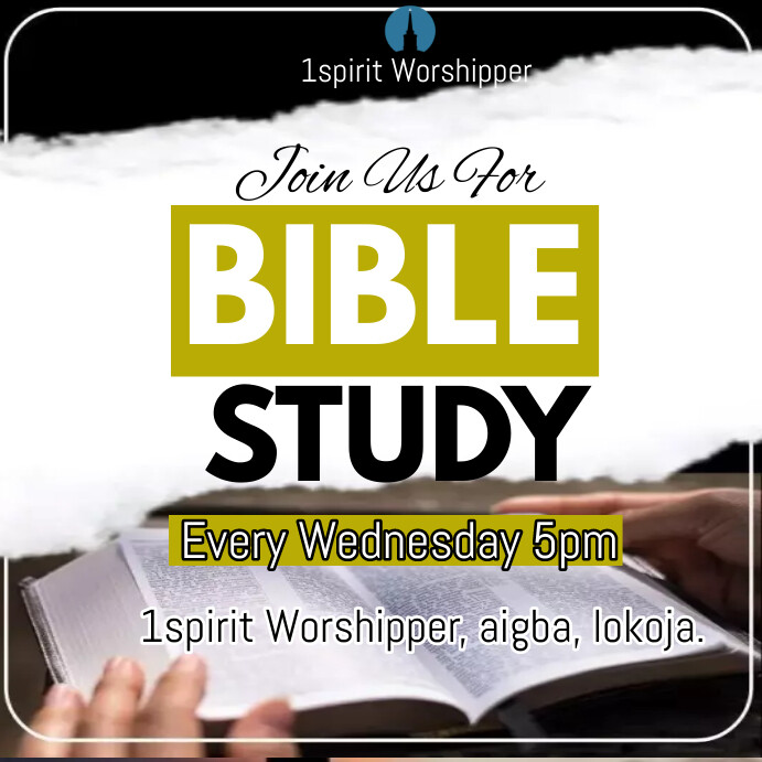 Plantilla de Church bible study | PosterMyWall