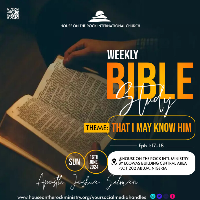 Modèle Church Bible study event template | PosterMyWall
