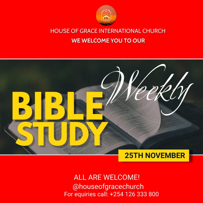 church bible study flyer Template | PosterMyWall