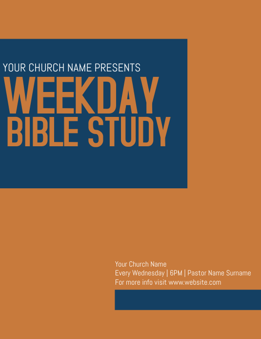 Church Bible study Group Flyer Template | PosterMyWall
