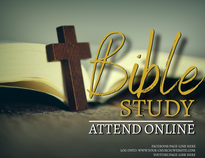 church bible study online from home template | PosterMyWall