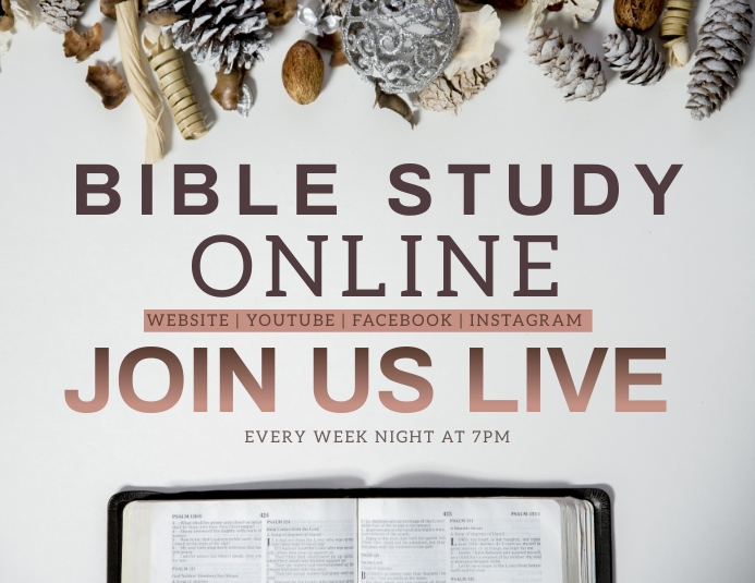 church bible study online from home template | PosterMyWall