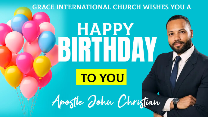 church birthday wish Template | PosterMyWall
