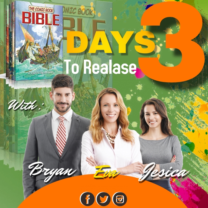 Church Book Release Template | PosterMyWall