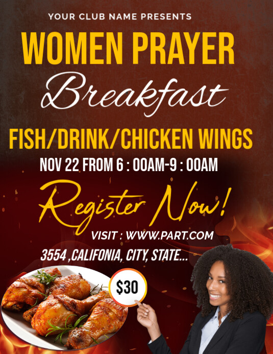 church breakfast Template | PosterMyWall