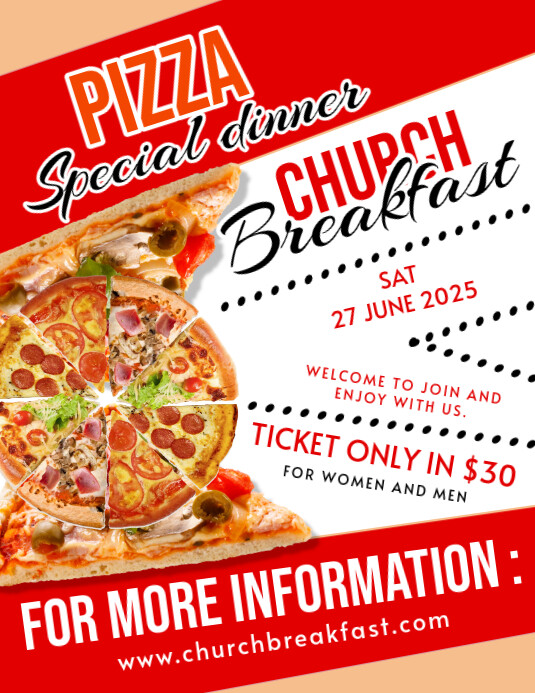 Copy of church breakfast flyer | PosterMyWall