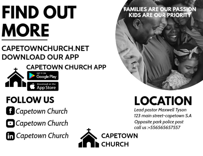 church bulletin flyer template | PosterMyWall