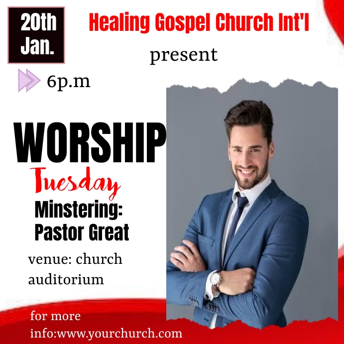 Church card (1) Template | PosterMyWall