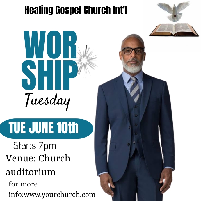 Church card Template | PosterMyWall