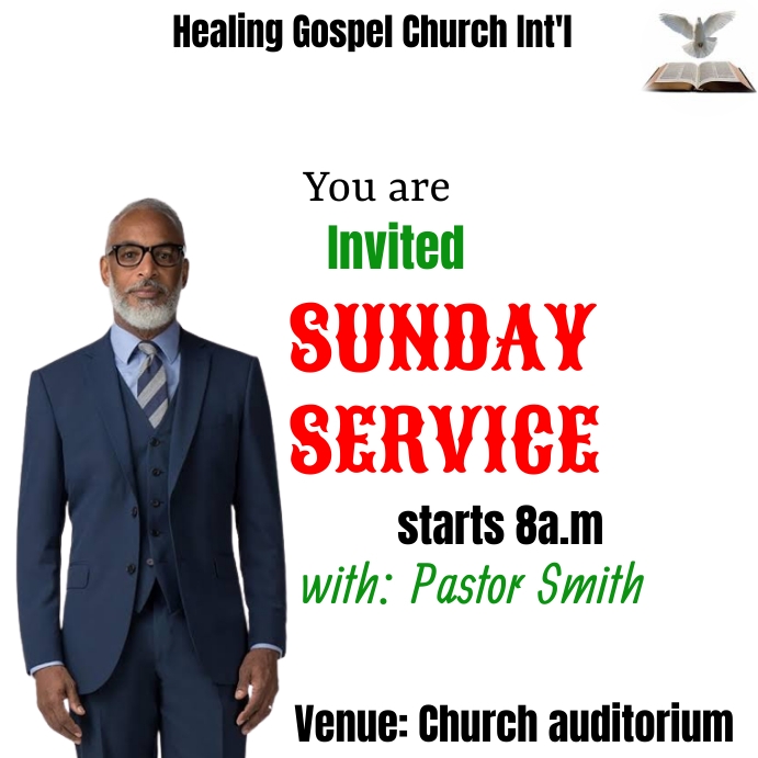 Church card Template | PosterMyWall