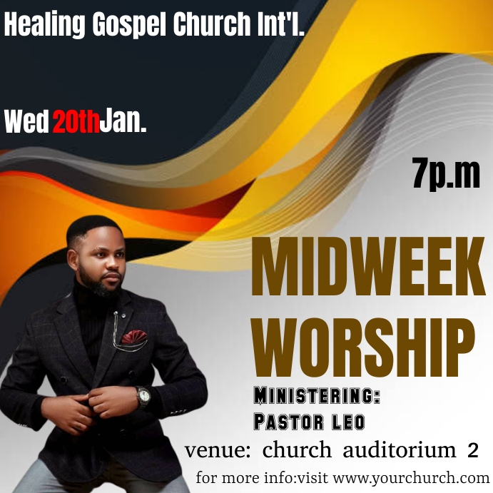 Plantilla de Church card | PosterMyWall