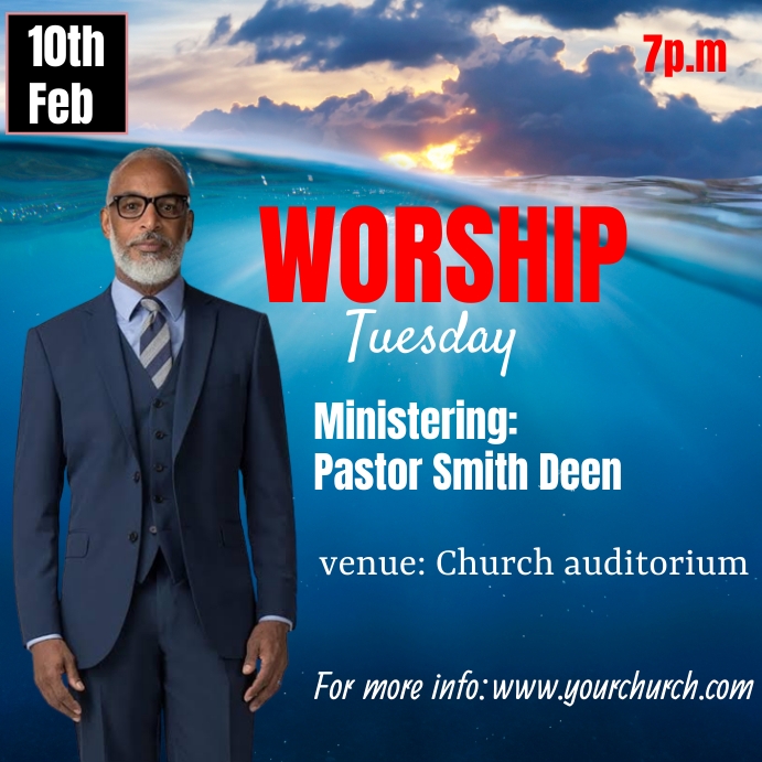 Plantilla de Church card | PosterMyWall