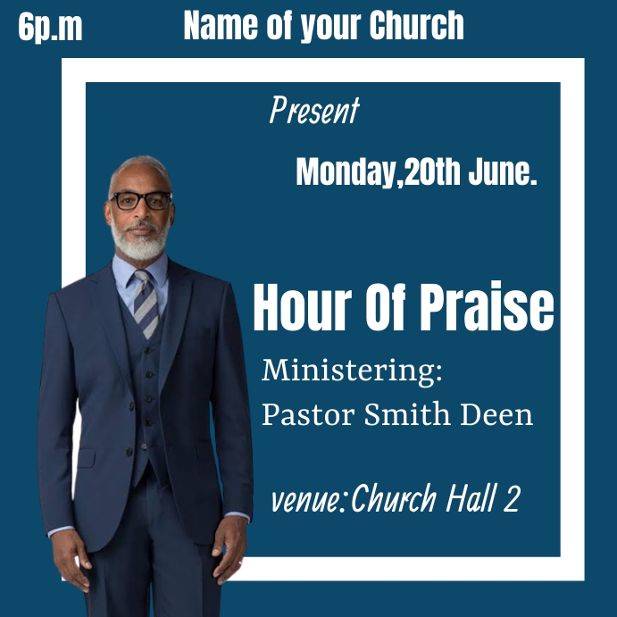 Church card Template | PosterMyWall