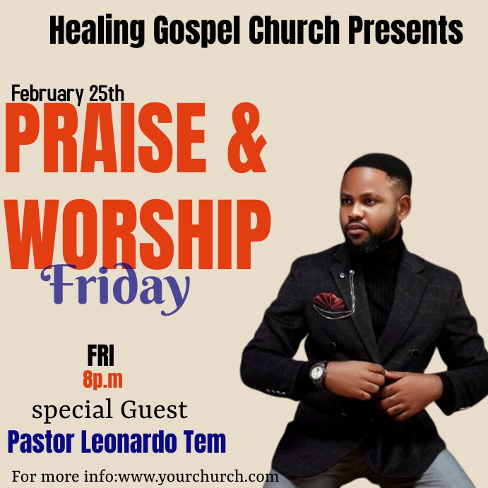 Church card Template | PosterMyWall