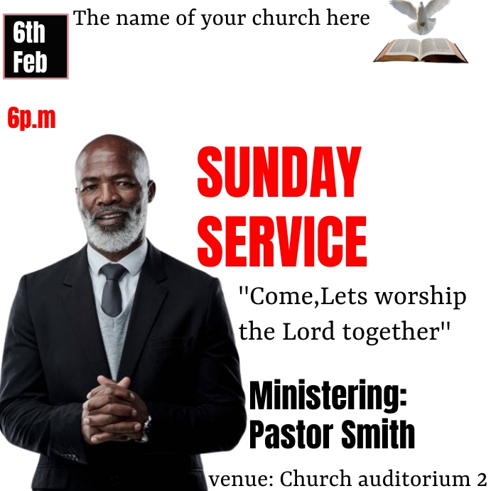 Church card Template | PosterMyWall