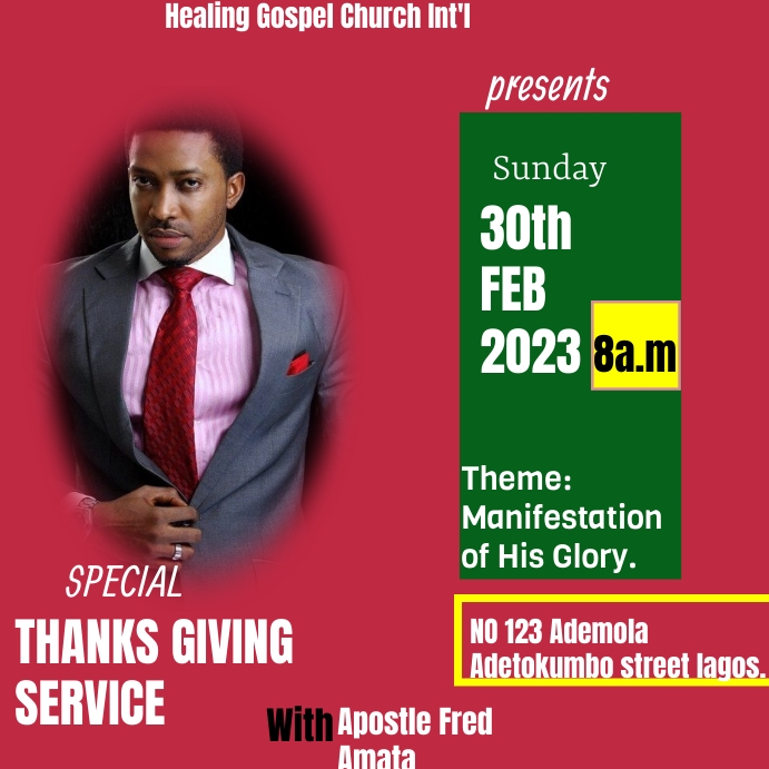 Church card Template | PosterMyWall