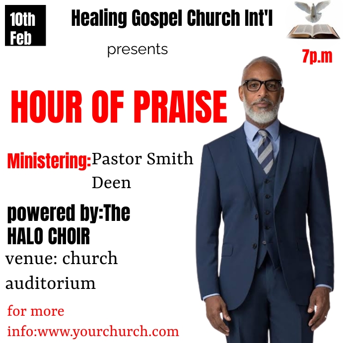 Church card Template | PosterMyWall