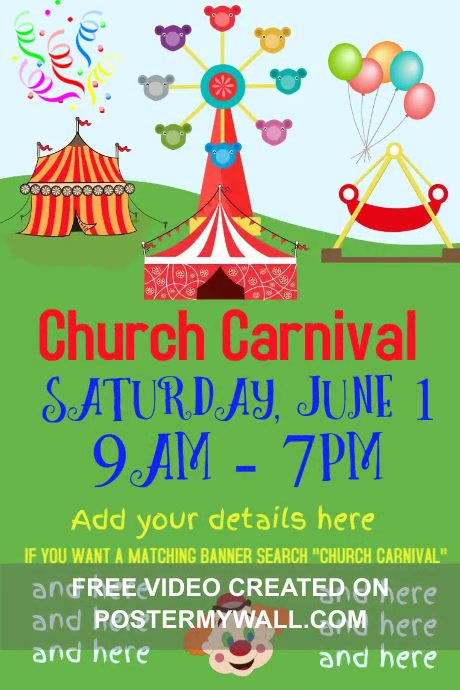 Church Carnival Template | PosterMyWall
