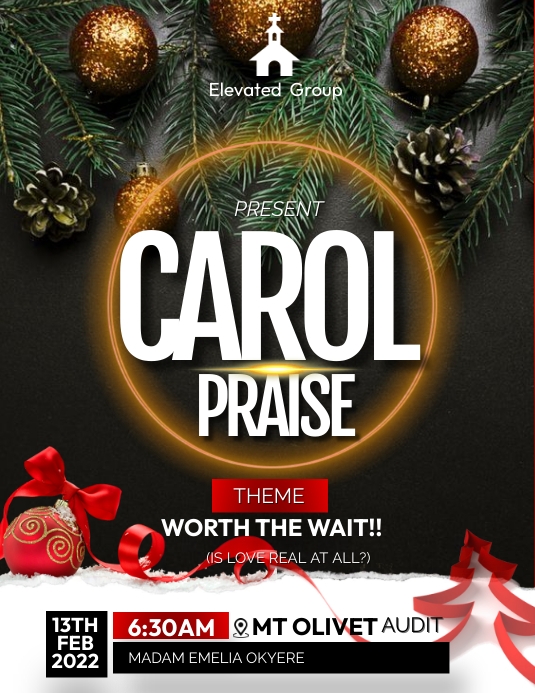 Church carol Design (13) Template | PosterMyWall