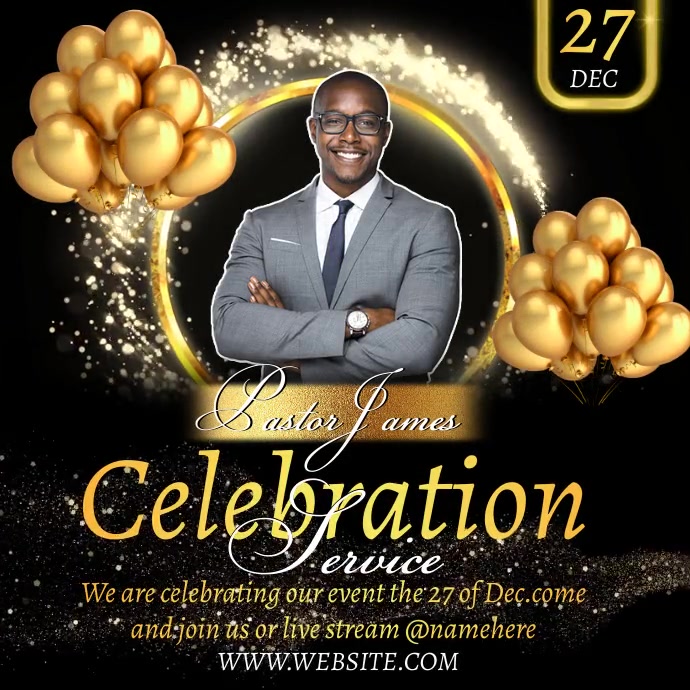 church celebration service design template | PosterMyWall