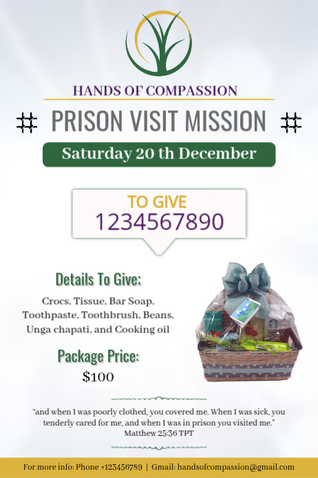 Church Charity Mission Poster Template | PosterMyWall