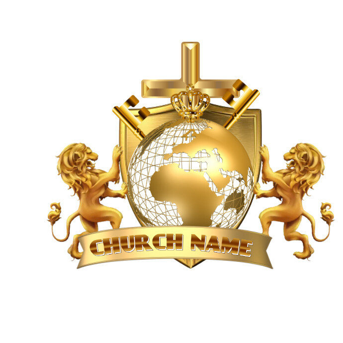Church-christian-cross-lion-ministry-business- Logo Template | PosterMyWall
