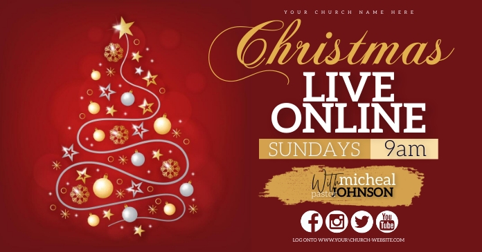 CHURCH CHRISTMAS EVENT DESIGN TEMPLATE | PosterMyWall