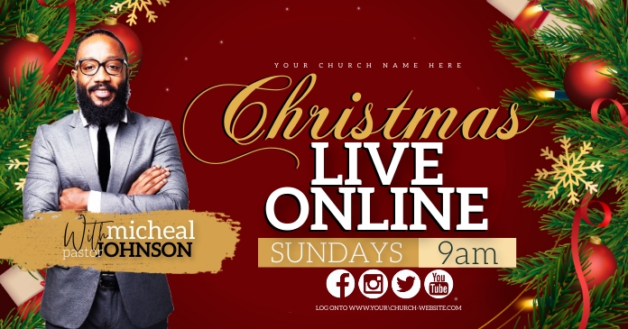CHURCH CHRISTMAS EVENT DESIGN TEMPLATE | PosterMyWall