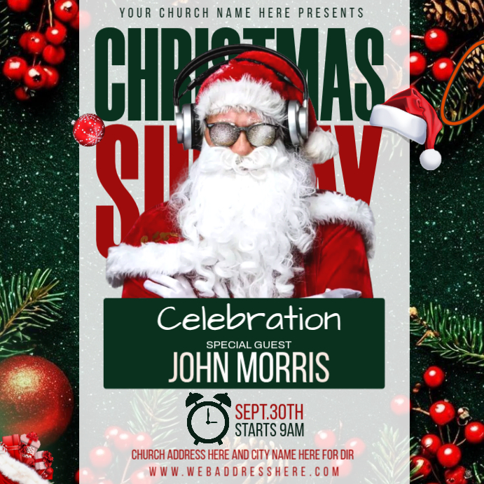Church Christmas Flyer Template | PosterMyWall