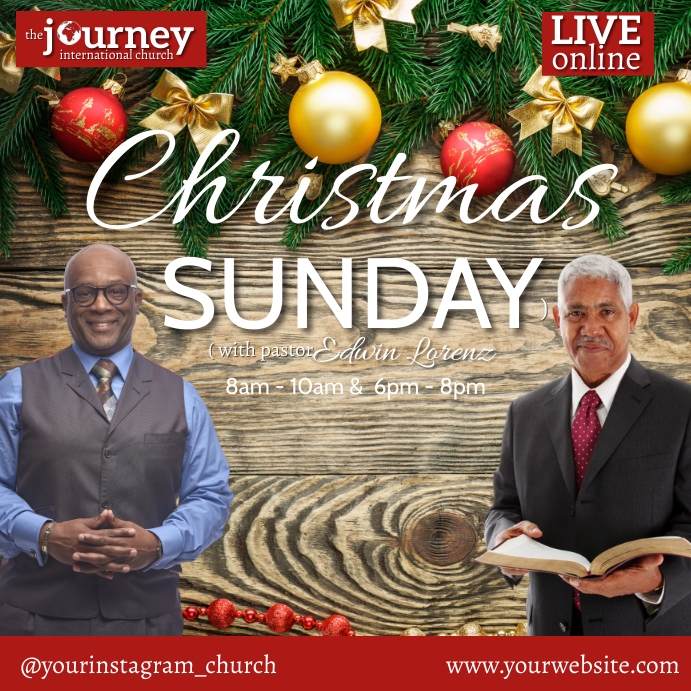 Copy of CHURCH christmas SERMON TEMPLATE | PosterMyWall