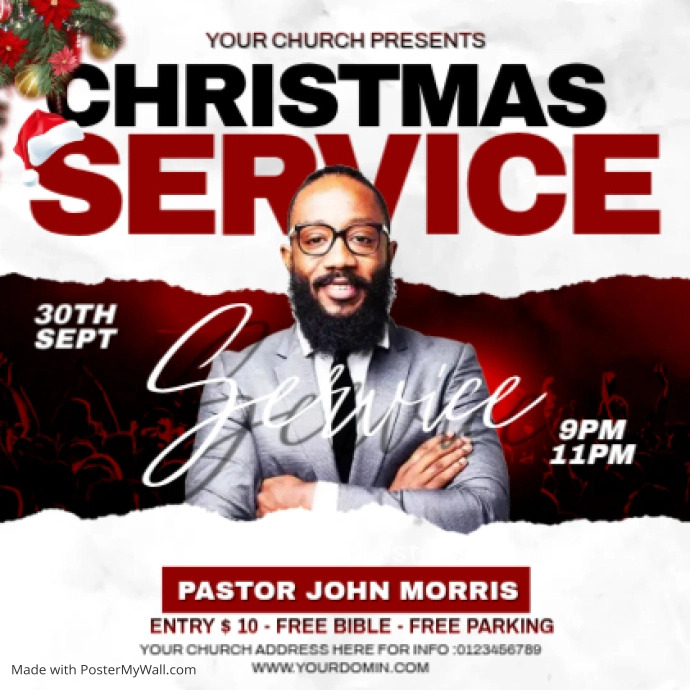 Copy of church christmas service (9) | PosterMyWall