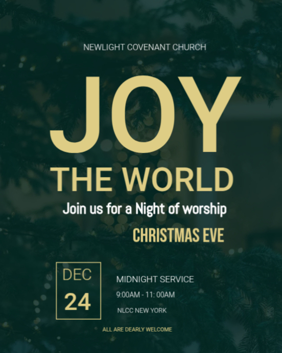 Church Christmas service Template | PosterMyWall