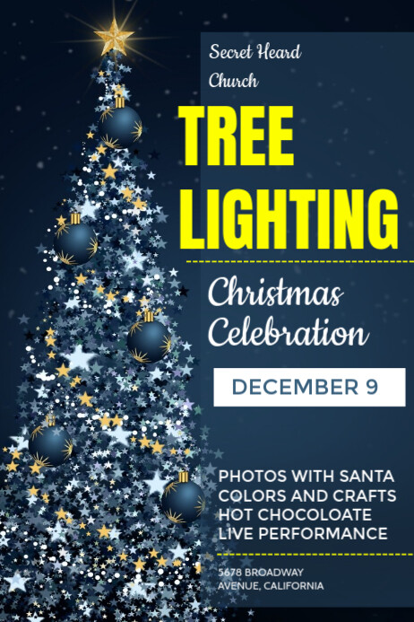 Christmas Trees Event Flyer Template